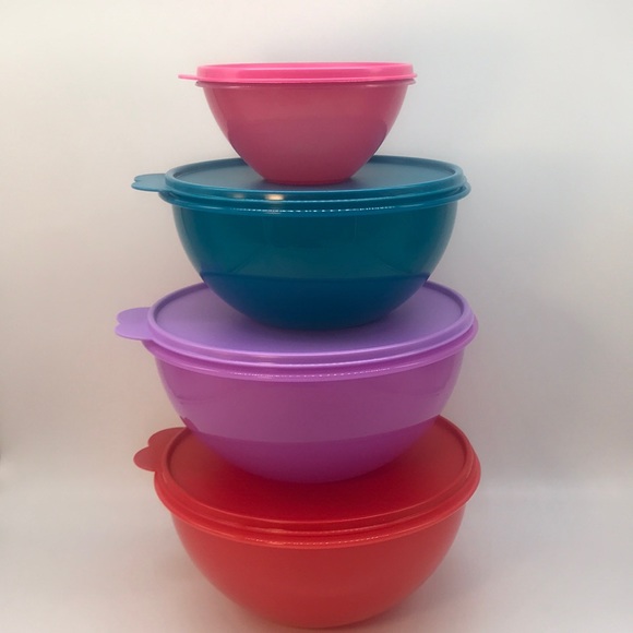 Tupperware | Kitchen | Tupperware Wonderful Bowl Set Of 4 | Poshmark